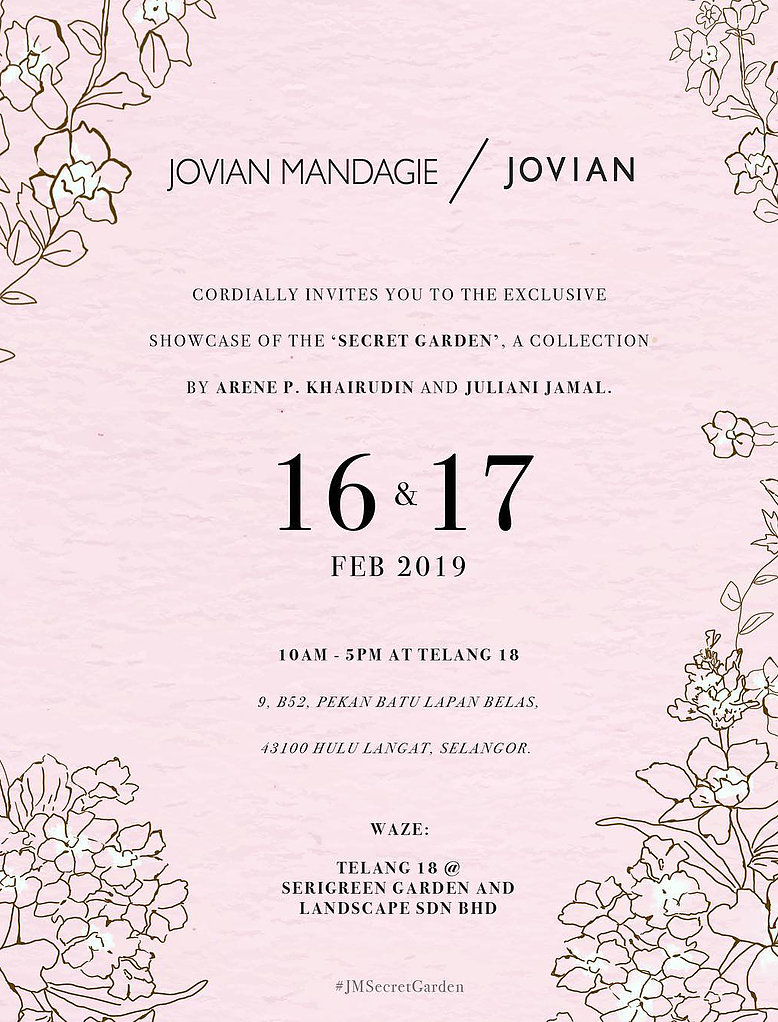 Jovian Mandagie Secret Garden Fashion Installation at Telang 18 — SeriGreen Garden & Landscape